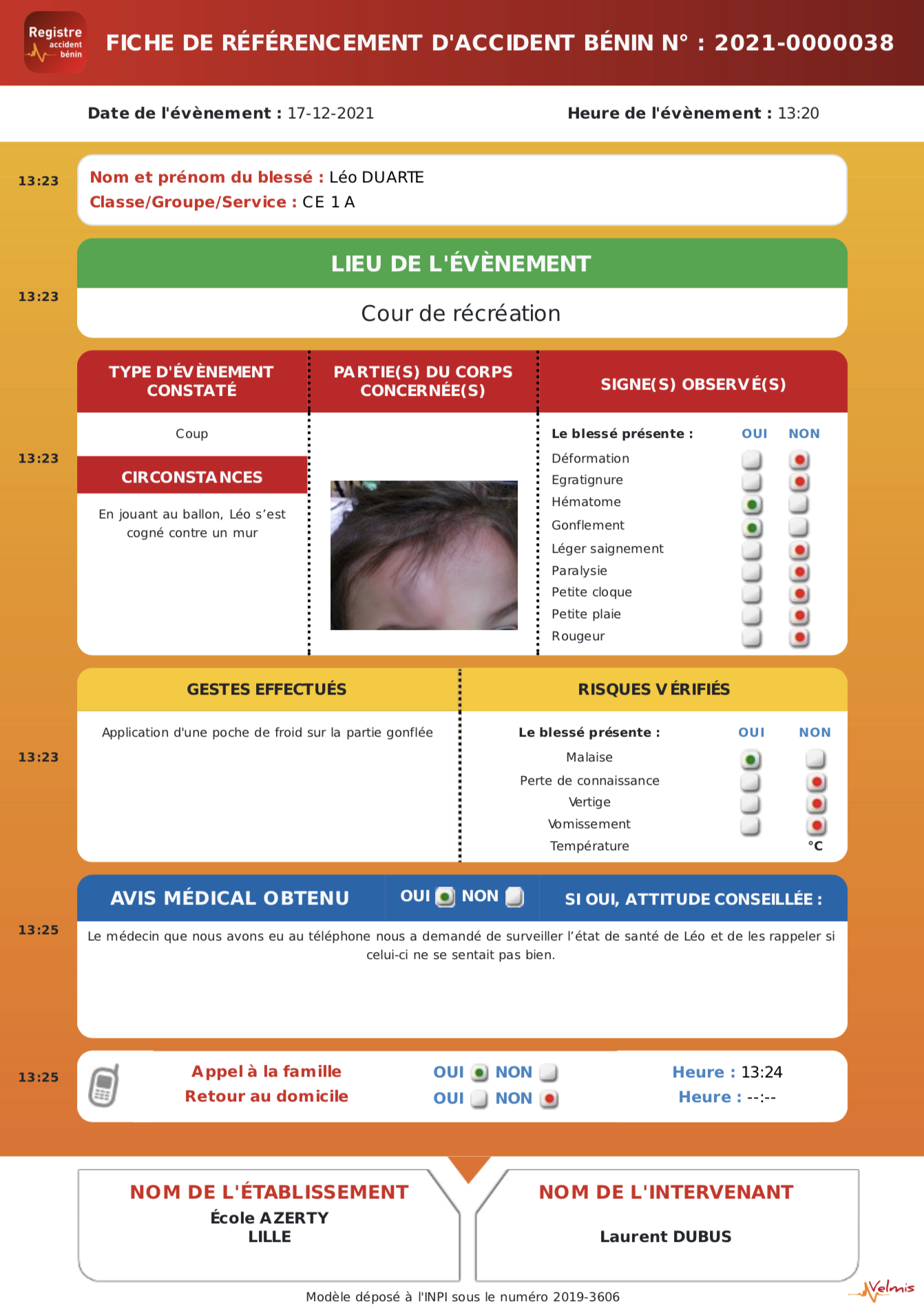Velmis – Registre d'accidents bénins – Parce que la sécurité de nos ...